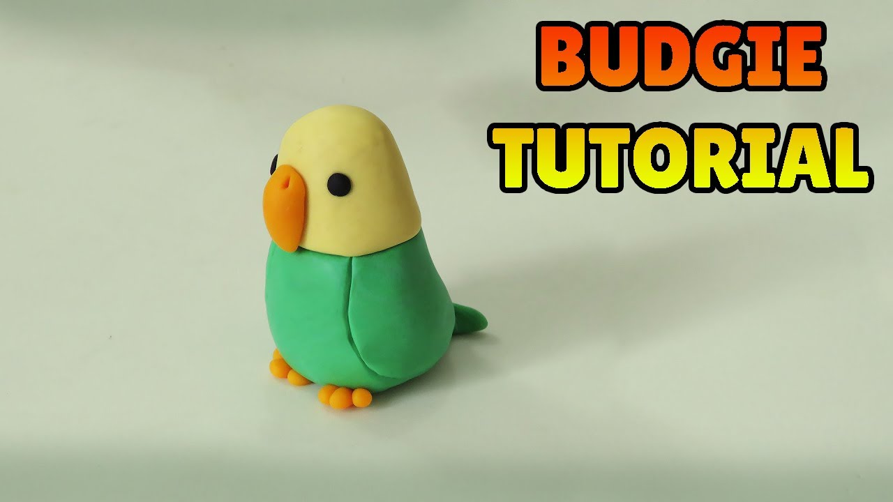 🔴DIY How to make BUDGIE or Parakeet Bird - Easy Polymer Clay and ...