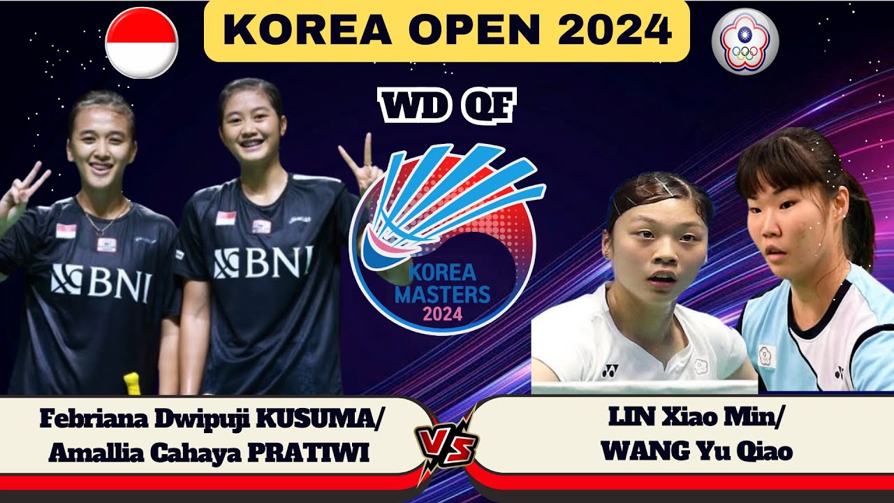 Febriana Dwipuji KUSUMA/PRATIWI (INA) vs LIN Xiao Min/WANG (TPE) | QF ...