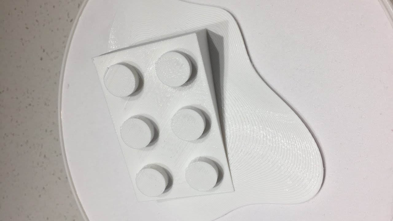 Melted Lego Brick 3D Printed - YouTube