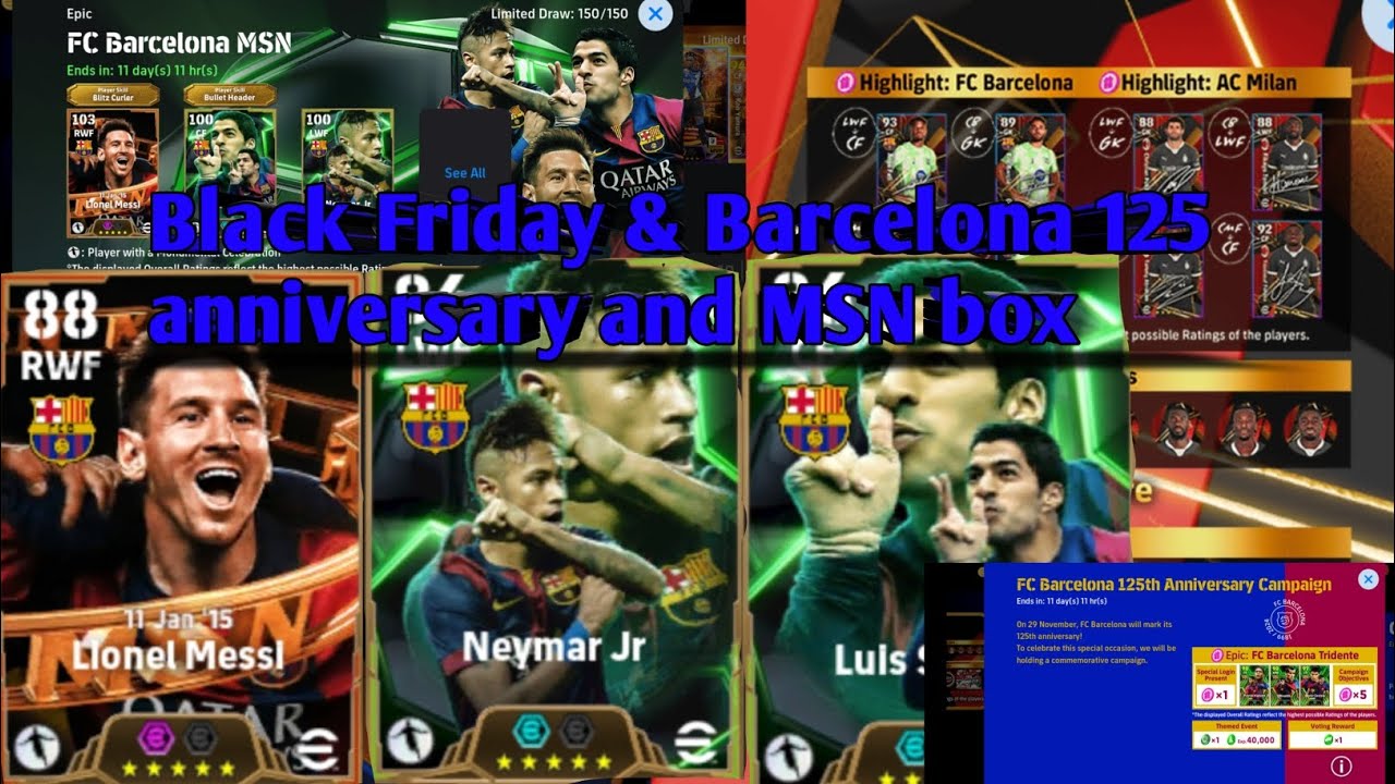 Black Friday & Barcelona 125 Anniversary and MSN box - YouTube