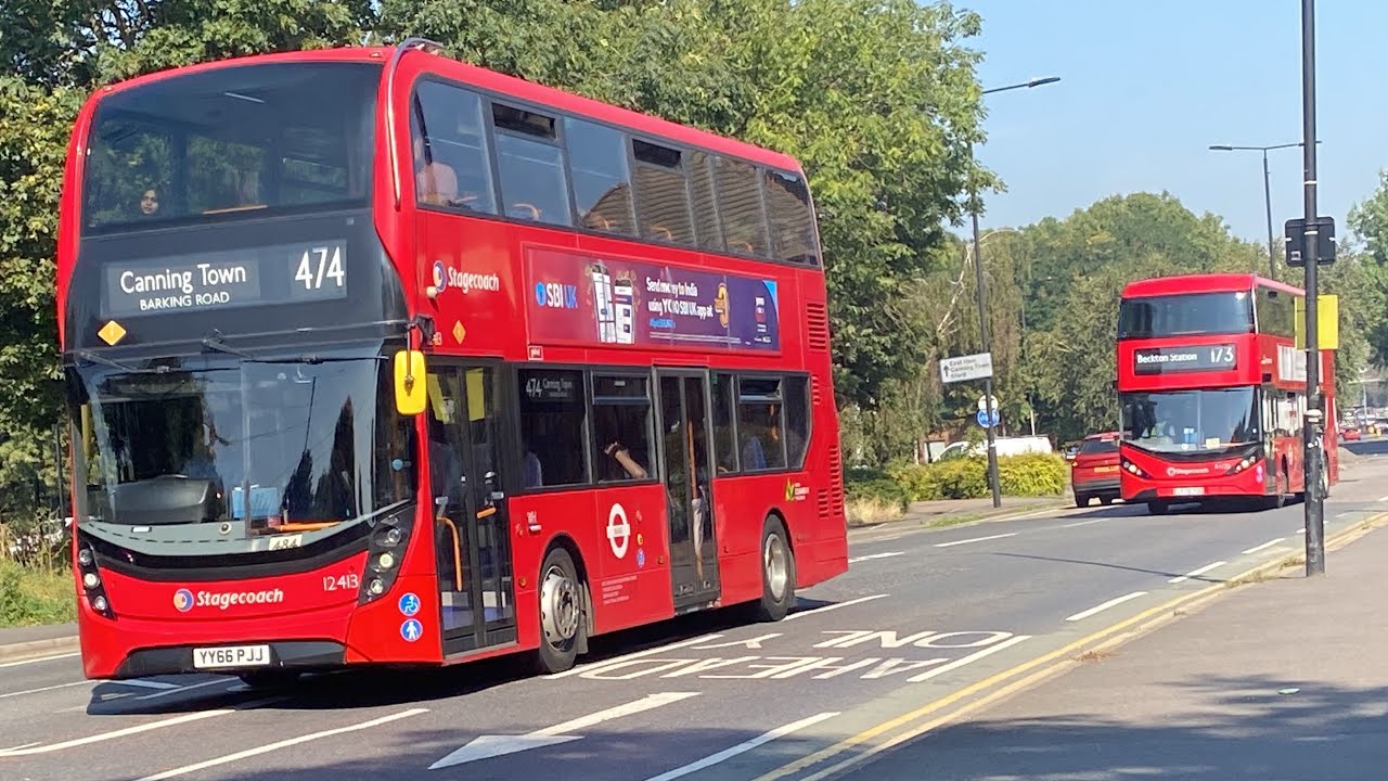 2 buses are 173 & 474 at Beckton Bus Station - YouTube