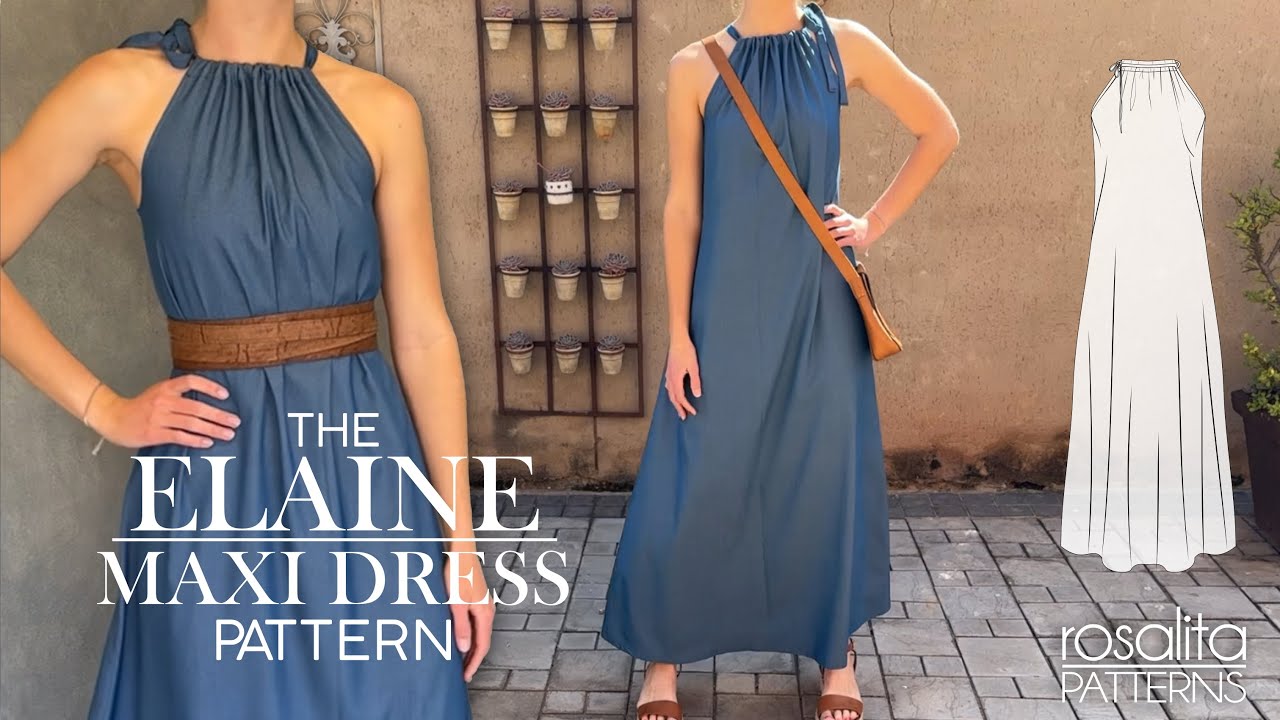 How to Sew a Halter Neck Dress. - YouTube