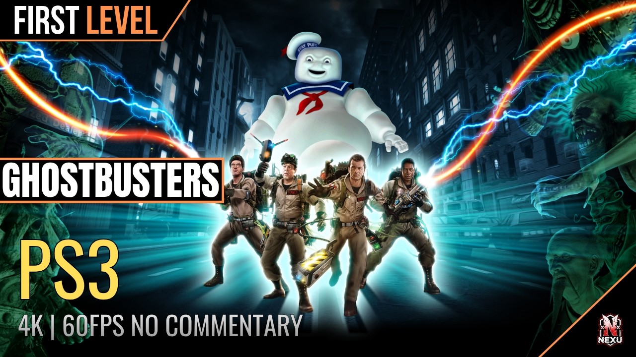 Ghostbusters (PS3) - Slimer & Stay Puft Boss Fights | 4K 60FPS (No ...