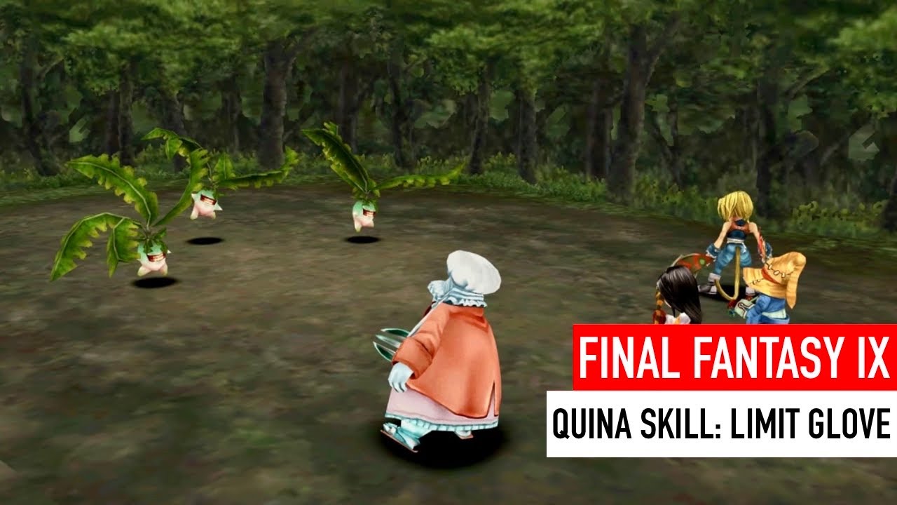 Final Fantasy IX - Limit Glove - Quina's Blu Magic Skills - YouTube