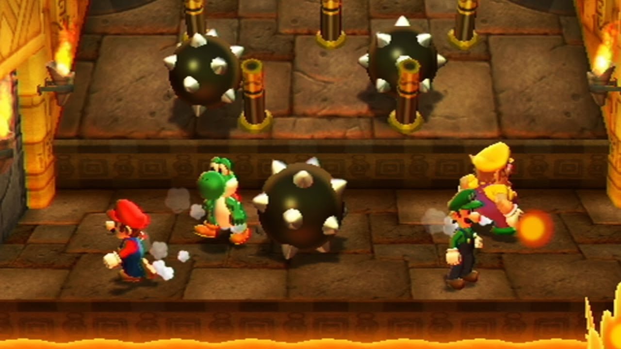 Tumble Temple - Mario vs Yoshi vs Wario vs Luigi | Mario Party 9 ...