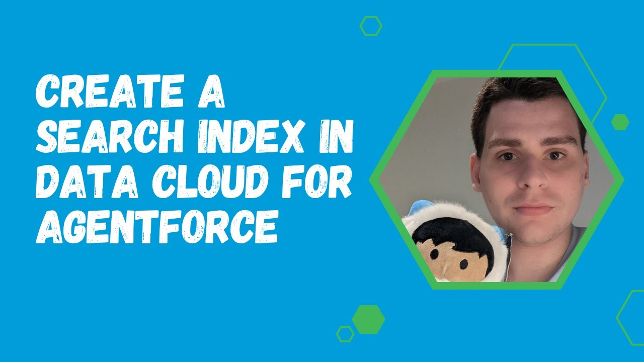 Create a Search Index in Data Cloud for Agentforce - YouTube