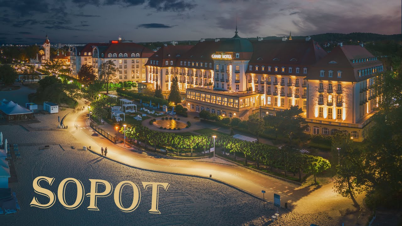 Sopot wieczorową porą - 4K - DJI Air 3 - YouTube