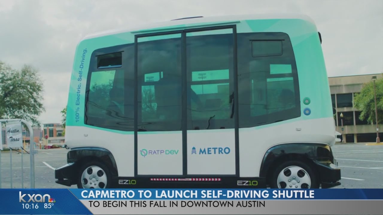 Fleet of autonomous buses expected to roll out in Austin by fall - YouTube