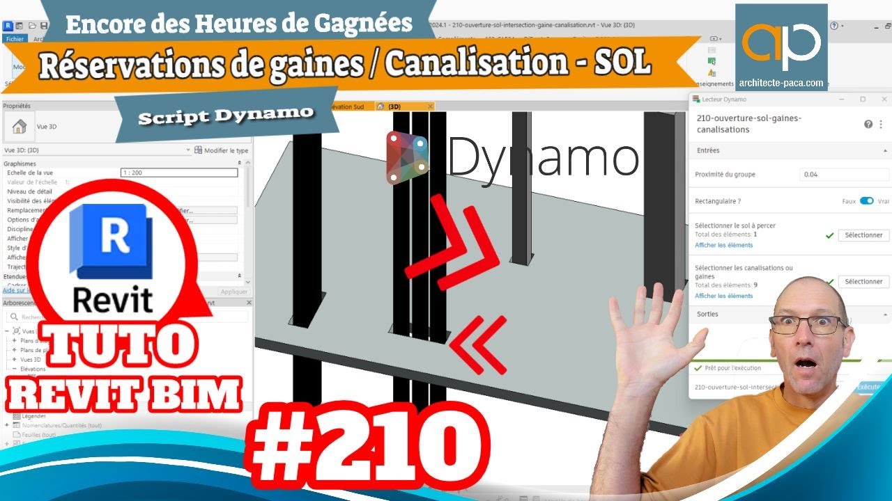 Réservations de sol automatique pour gaines et canalisations - Tuto ...