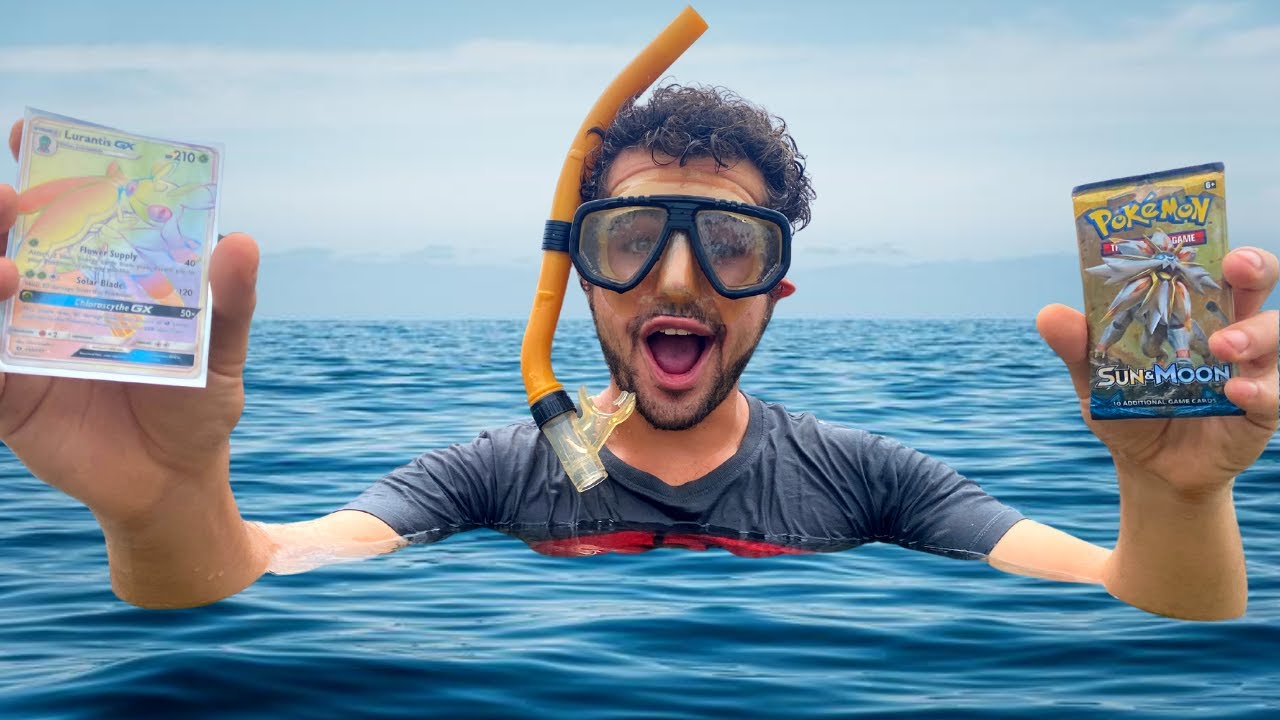 I Pulled THIS while Snorkeling with Pokemon Cards! - YouTube