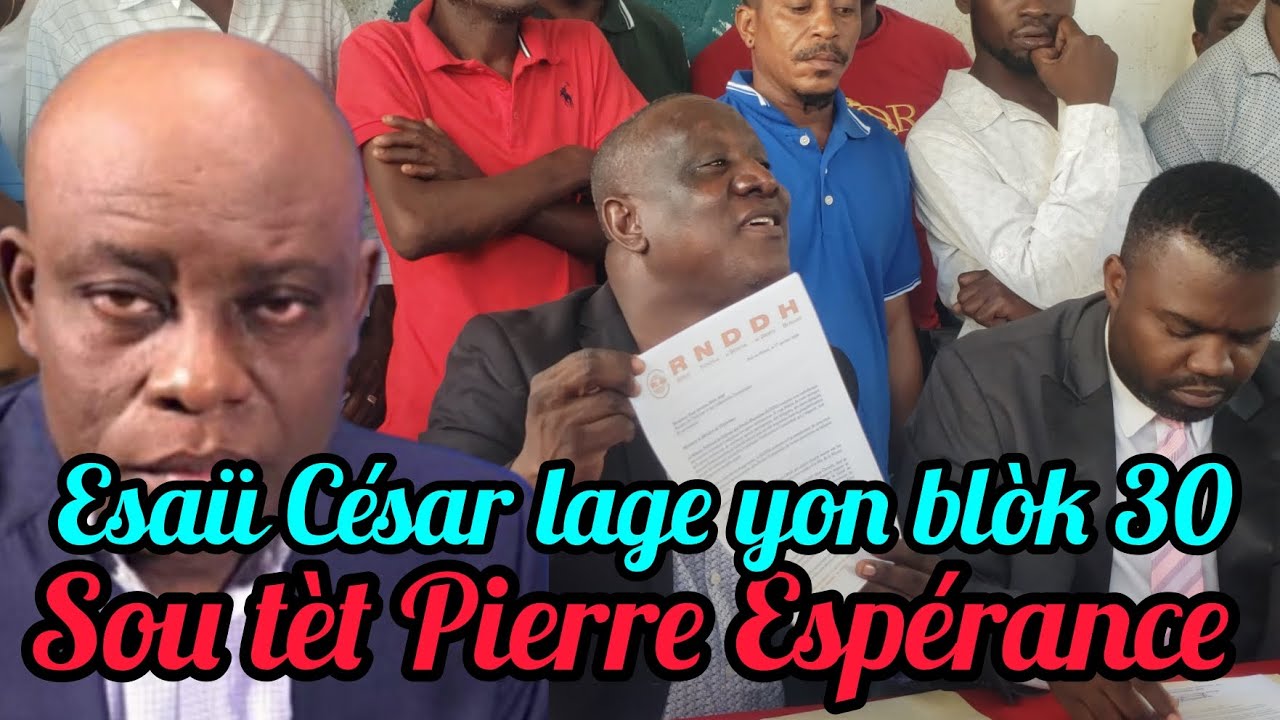 Esaü César avili Pierre Espérance ki akizel kòm gwo chèf g@ng. - YouTube