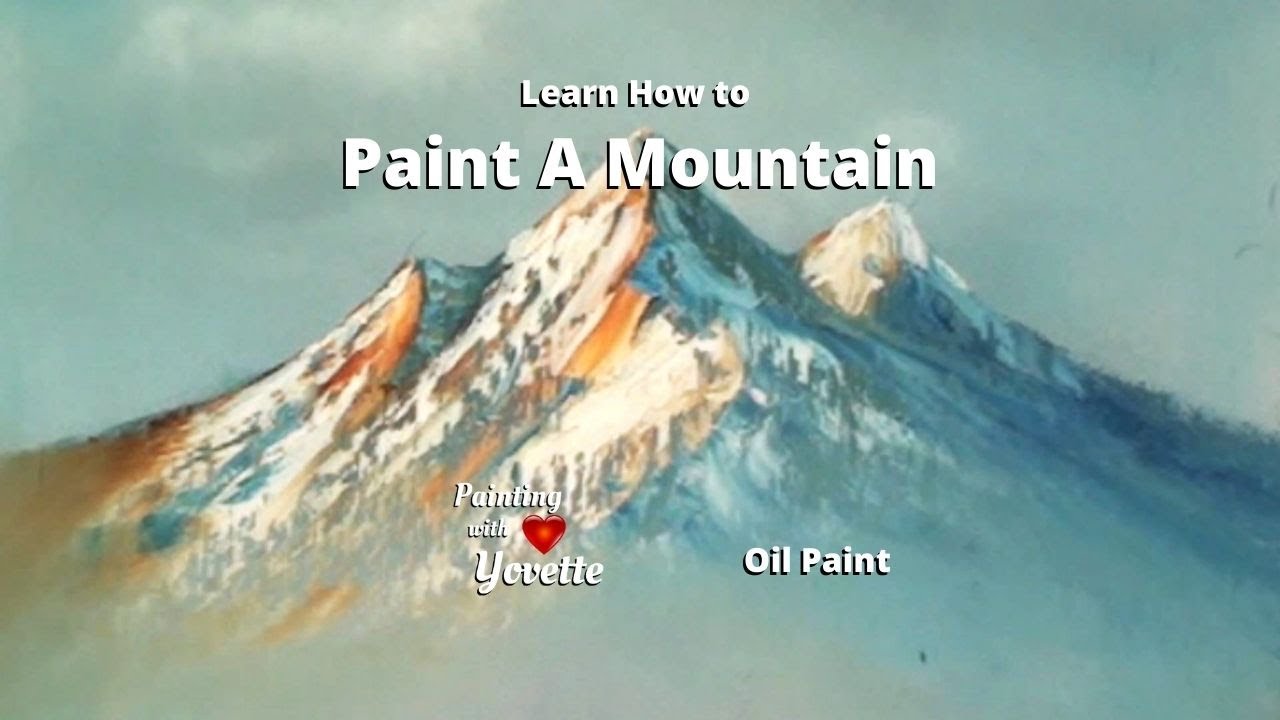 How to PAINT A MOUNTAIN // Step by step // Beginners - YouTube