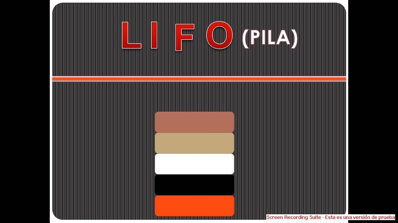 estructura de pilas (LIFO) - YouTube