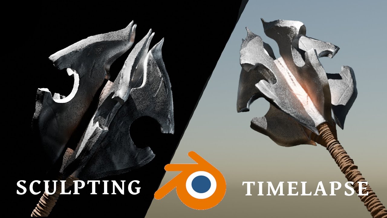 Blender 3D Azog's Mace Modeling Timelapse - YouTube