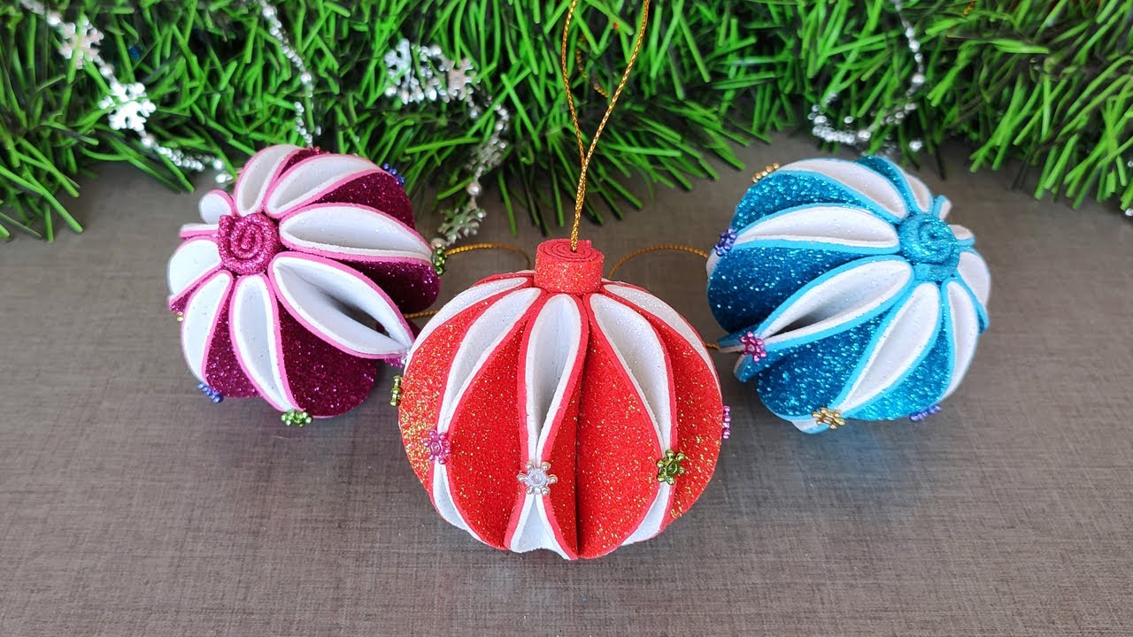 🤑Aprovecha esta Navidad! Emprende haciendo estas esferas de foamy 🎅 ...