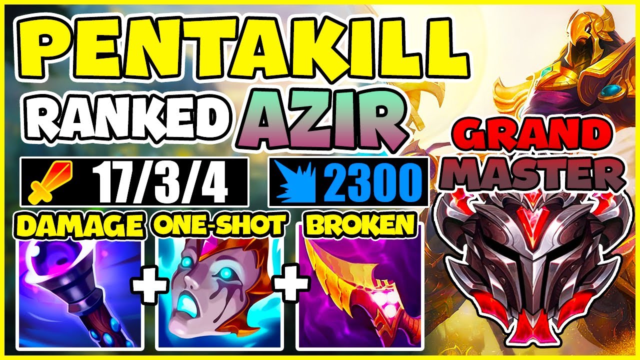 HOW TO PLAY AZIR GRANDMASTER GamePlay | BEST Build & Runes | Azir Guide ...