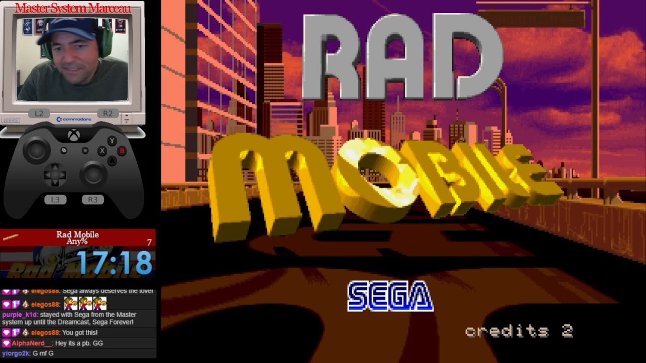 Rad Mobile [Arcade SEGA 1990] Trans American Speed Race [17'18"] - YouTube