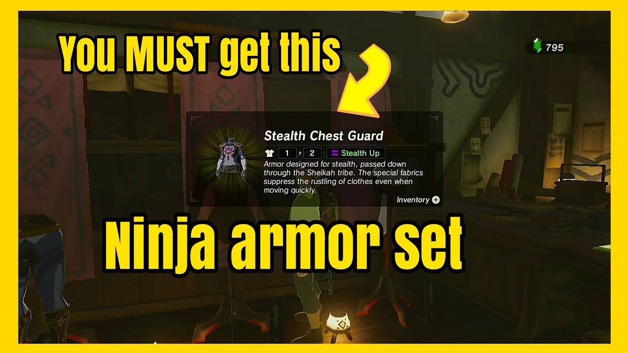 How to get Ninja outfit set - The legend of Zelda BOTW - YouTube
