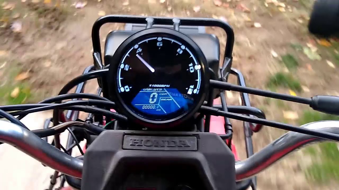 1986 honda 250es big red atc how to install digital tach speedometer ...