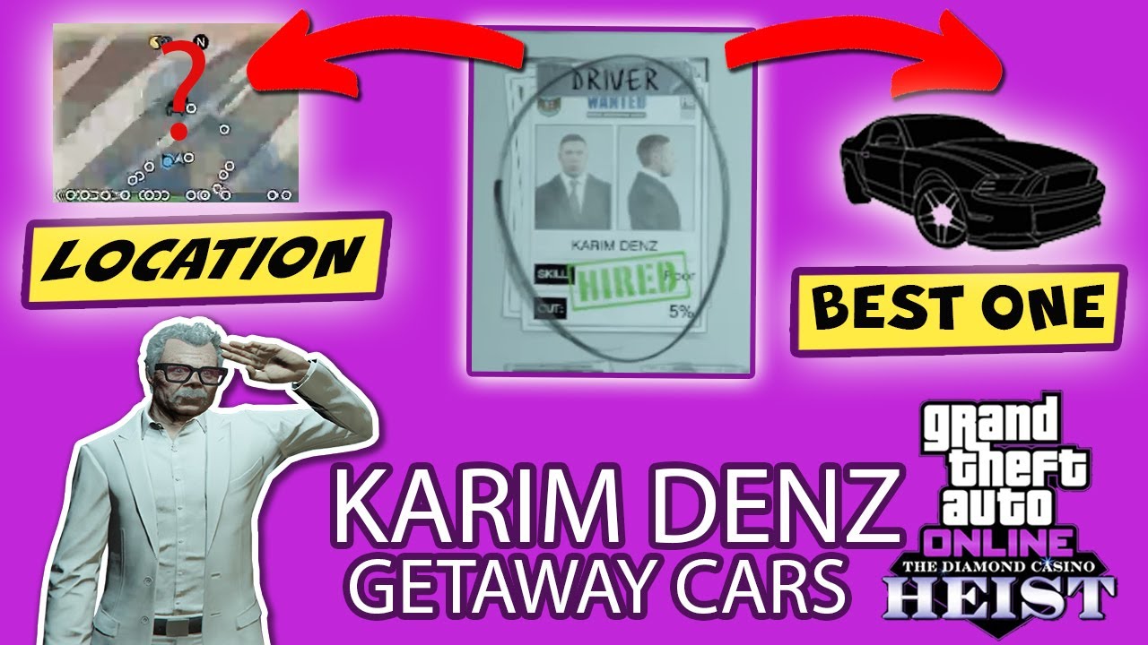 GTA Online: Karim Denz's All Getaway Vehicles and his best Vehicle ...