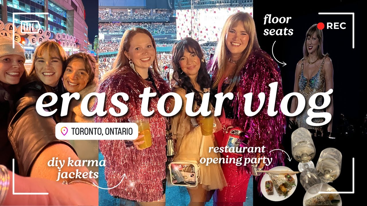 ERAS TOUR VLOG: diy karma jacket, buying merch, floor seats on toronto ...