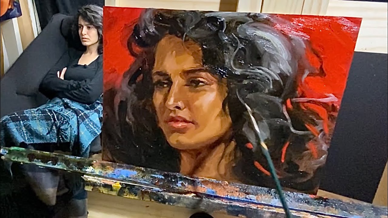 Oil Painting Portrait Demonstration by Oksana Zhelisko - YouTube