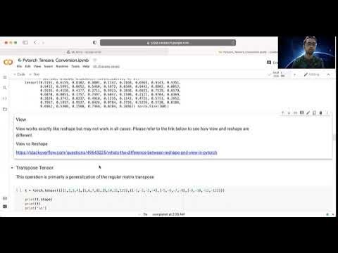 Recitation 0c | PyTorch Tensors Fundamentals - Pivoting & Combining Tensors (2/3) - YouTube