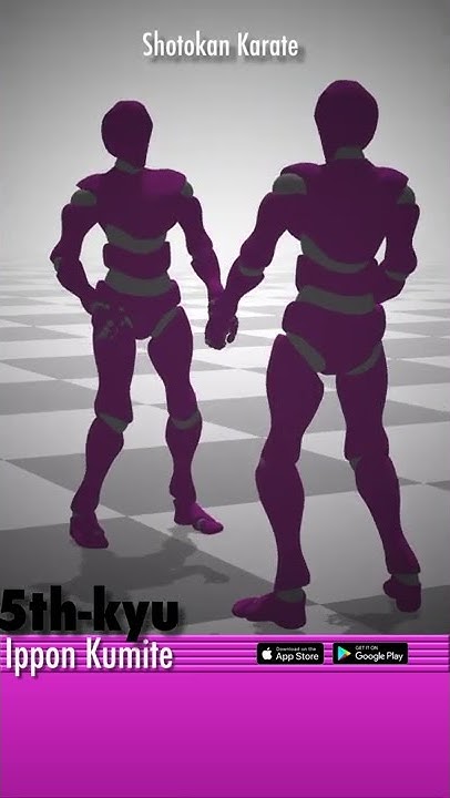 Ippon kumite (5th kyu) Shotokan Karate - YouTube