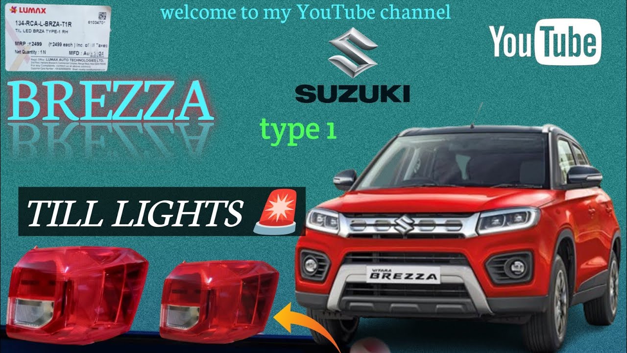 MARUTI SUZUKI BREZZA/TILL LIGHT 🚨/HEAD LIGHTS 🚨/LED Available - YouTube