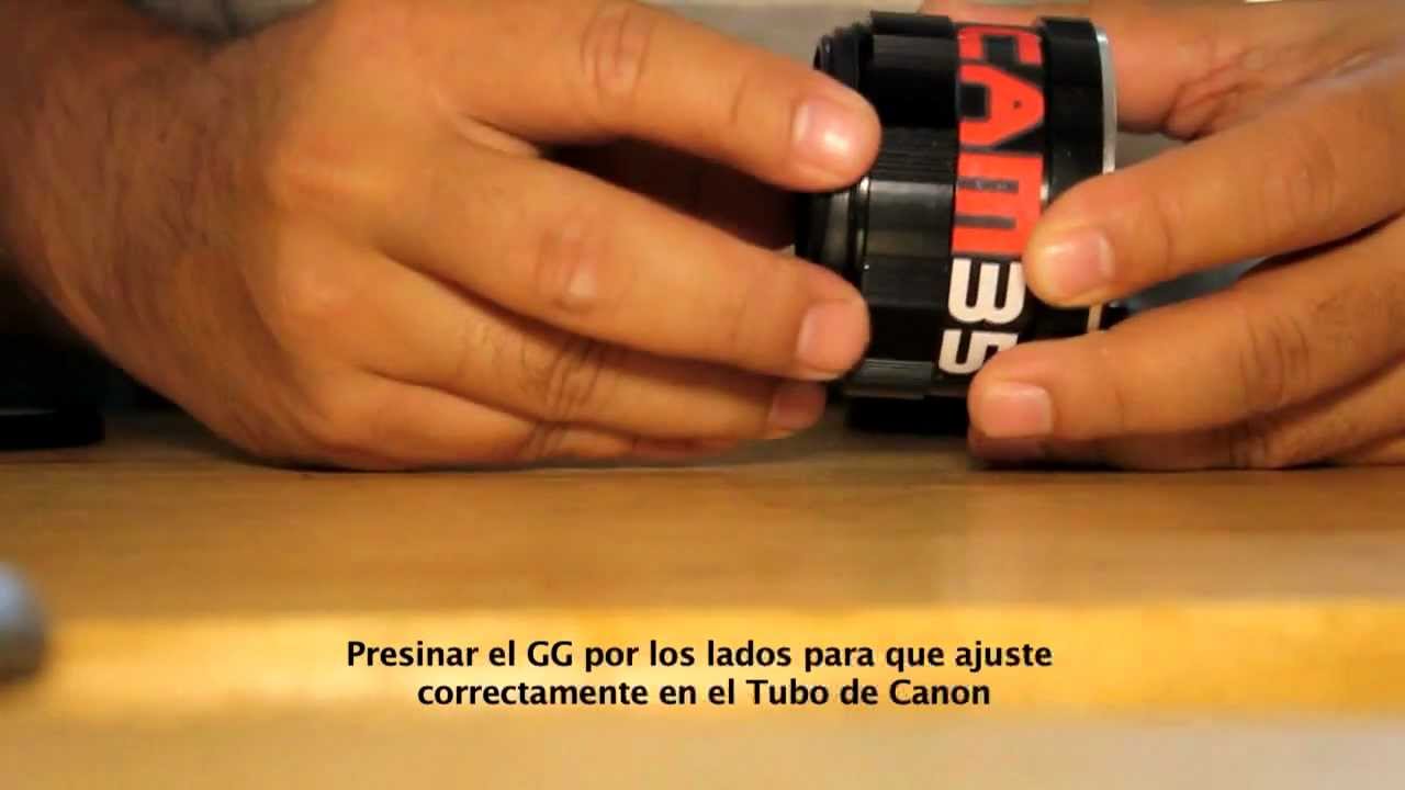 How to insert the Ground Glass static dof into the Canon Tube "CAM35 ...
