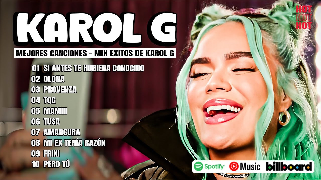 Karol G 2024 - Mejores Canciones de Karol G - Grandes Éxitos De Karol G ...