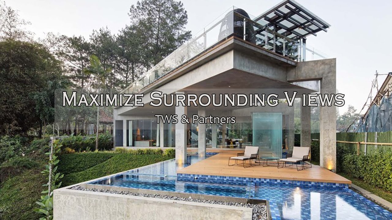 Amazing Architecture Villa Design With Floating Pool On Top Deep Valley ...