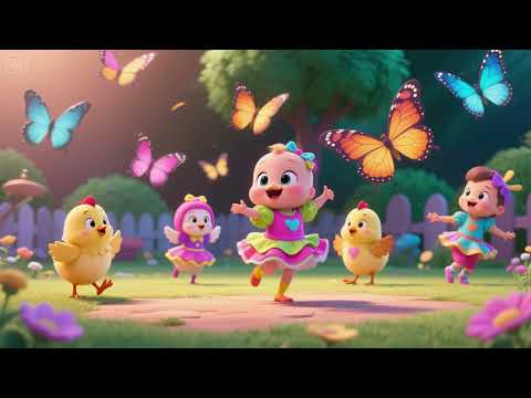 The Baby Chicks and the Dancing Butterflies | Nature Song for Kids | Nursery Rhymes & Kids Songs
