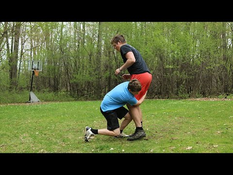 Linebacker Drills :: Rip, Squeeze and Roll - YouTube