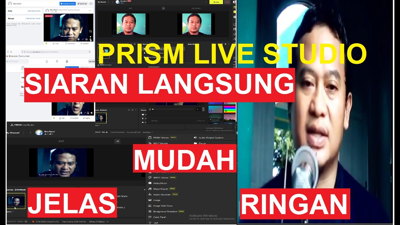 PRISM LIVE STUDIO Aplikasi Siaran Langsung ke banyak Channel || Gratis ...