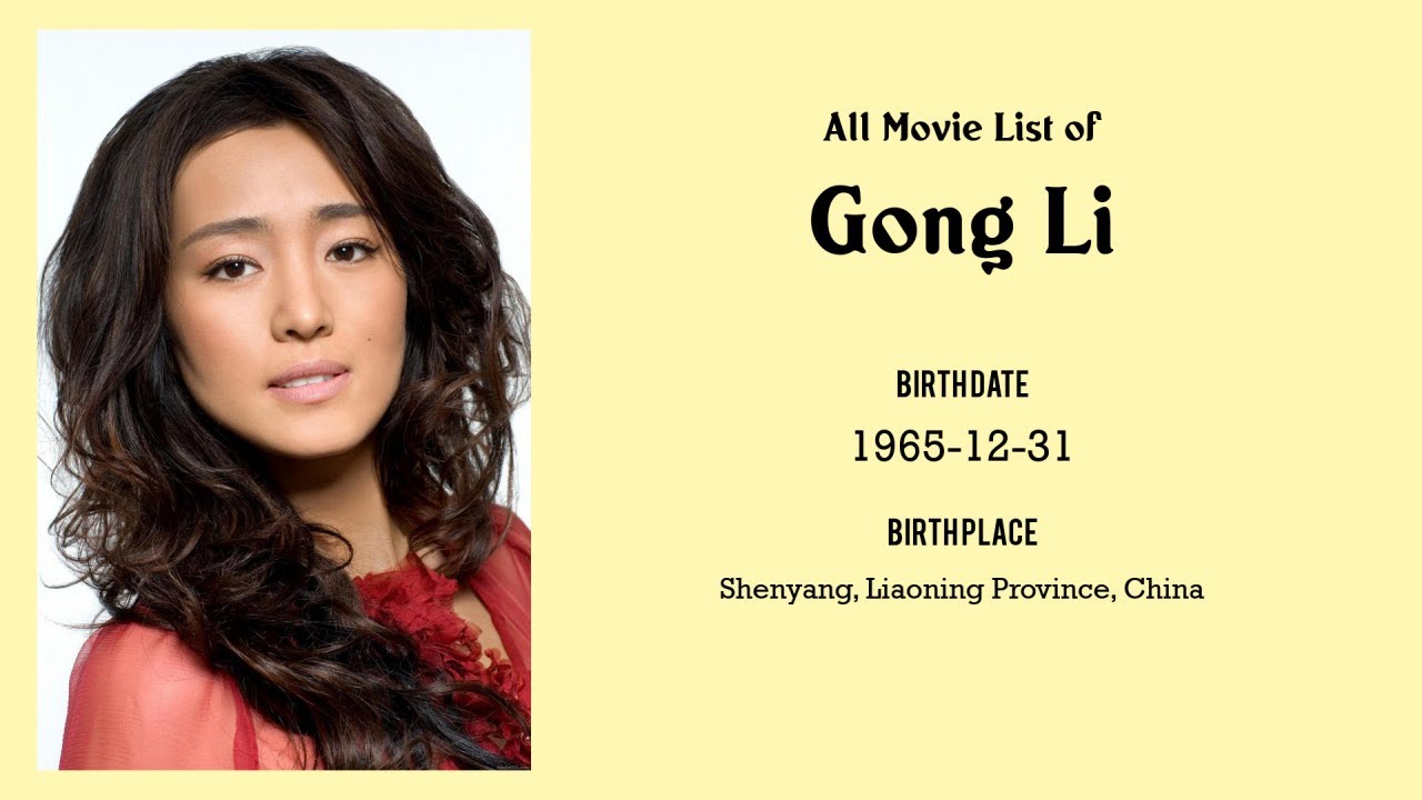 Gong Li Movies list Gong Li| Filmography of Gong Li - YouTube