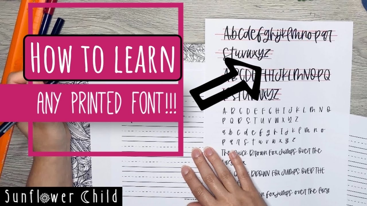 how to hand letter for your bullet journal 2020 ANY FONT YOU WANT FOR ...