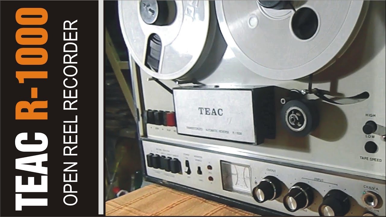 TEAC R 1000 AUTO REVERSE VINTAGE REEL RECORDER 1966 - YouTube