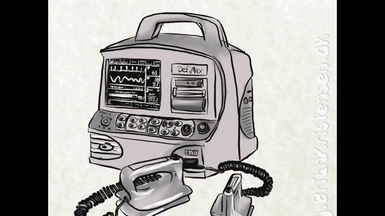 Daily sketch 0153 - How to Draw a Defibrillator - YouTube