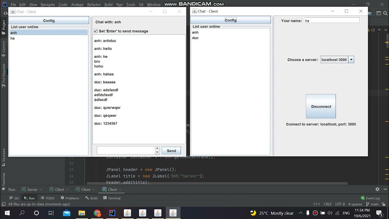 Ứng dụng Chat - Socket java - YouTube