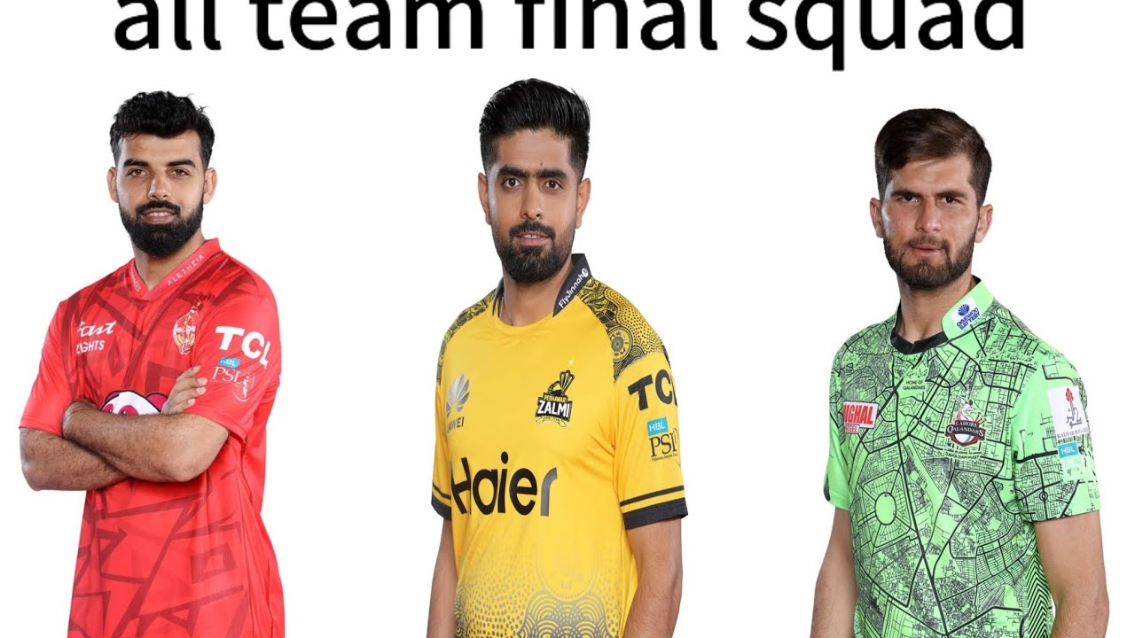 psl all teams squad 2025 /ss sports - YouTube