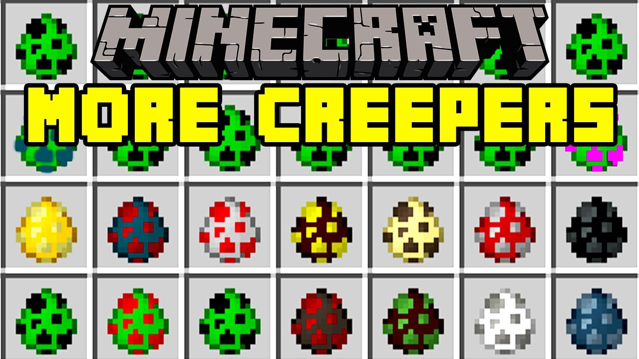 CRAZY NEW ELEMENTAL CREEPERS! | Minecraft MORE CREEPERS MOD! - YouTube