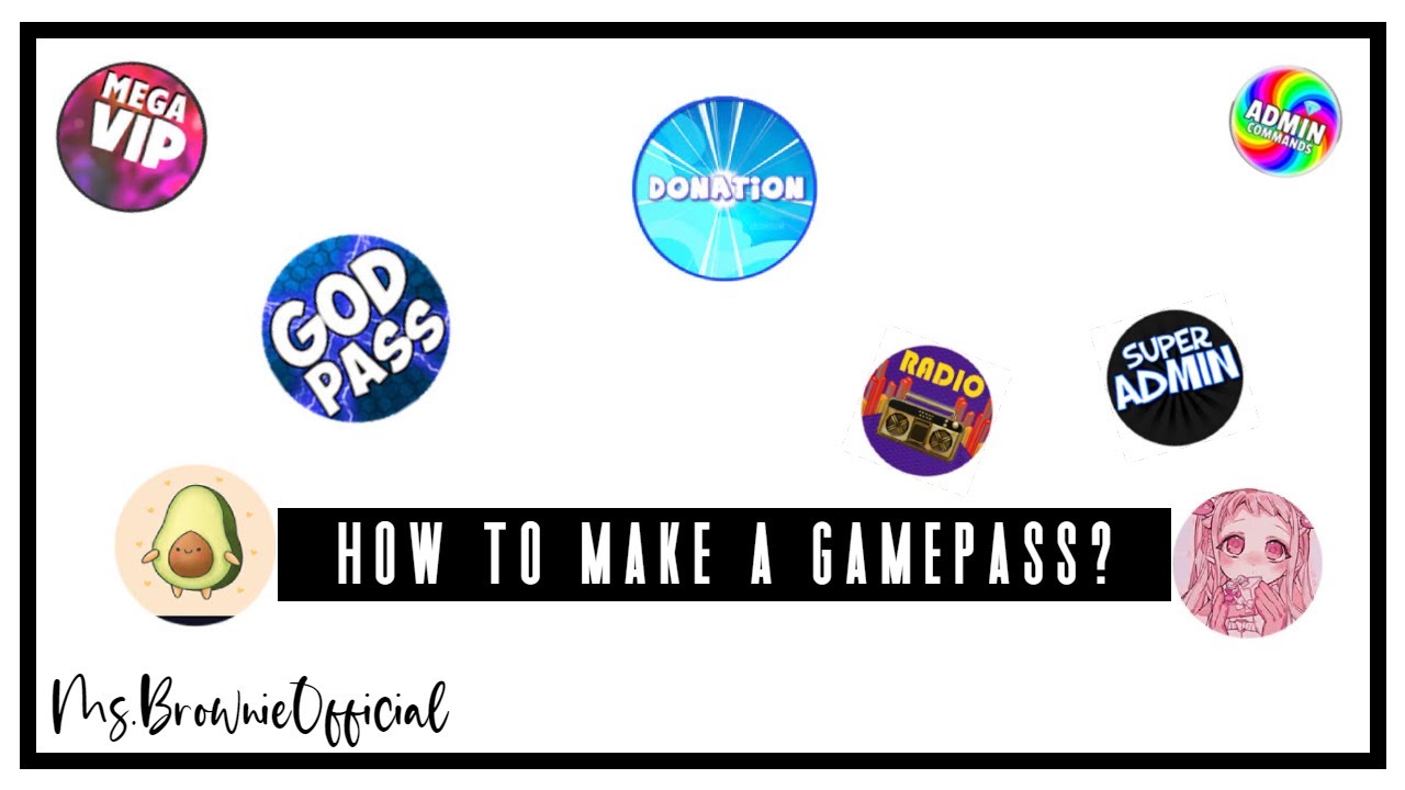 How to make a "Gamepass" or "Gamepasses"!! - YouTube