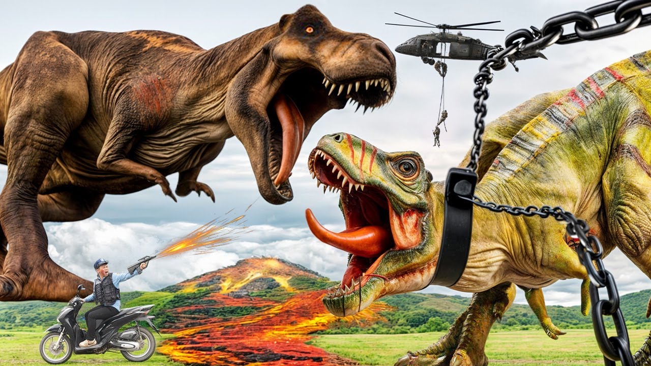New Hollywood Movie (2024) Dinosaur Attack | Jurassic Park | The T. rex ...