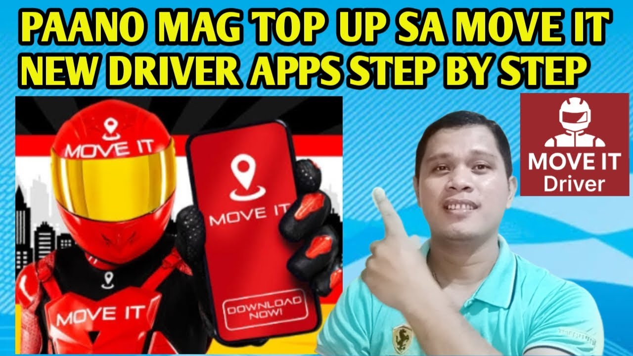 PAANO MAG TOP UP SA MOVE IT NEW DRIVER APPS STEP BY STEP - YouTube
