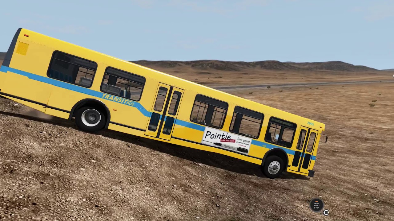 BeamNG Drive - Bus on the Blackhills Map Part 3 - YouTube