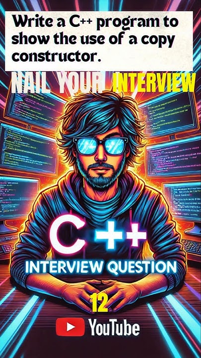 Copy constructor, simple program! 💻 #shortsfeed #cpp #shorts #programming #interview # ...