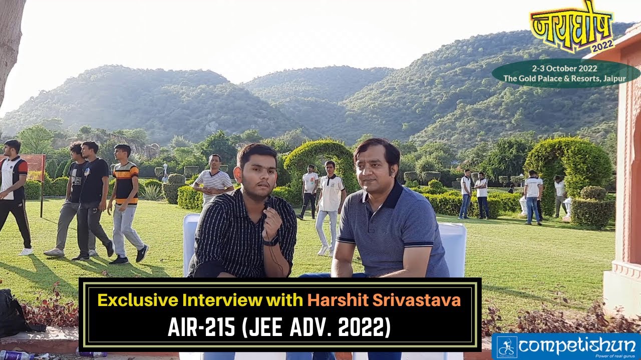 🎤 Success Mantra From JEE Advanced 2022 Topper (AIR-215) | Harshit ...