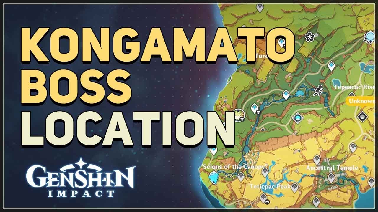 Kongamato Location Genshin Impact - YouTube