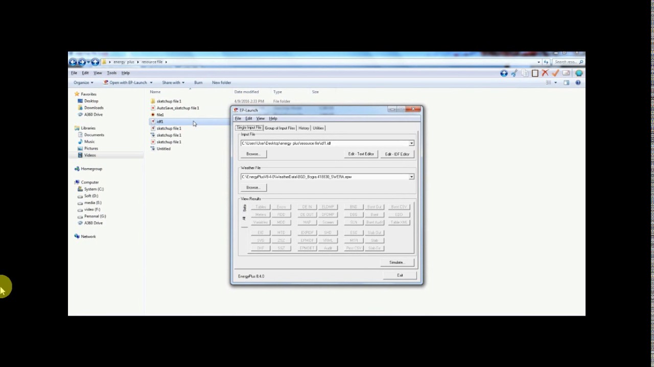 Energy Plus ;Tutorial 4 Material Assign 1 Result - YouTube